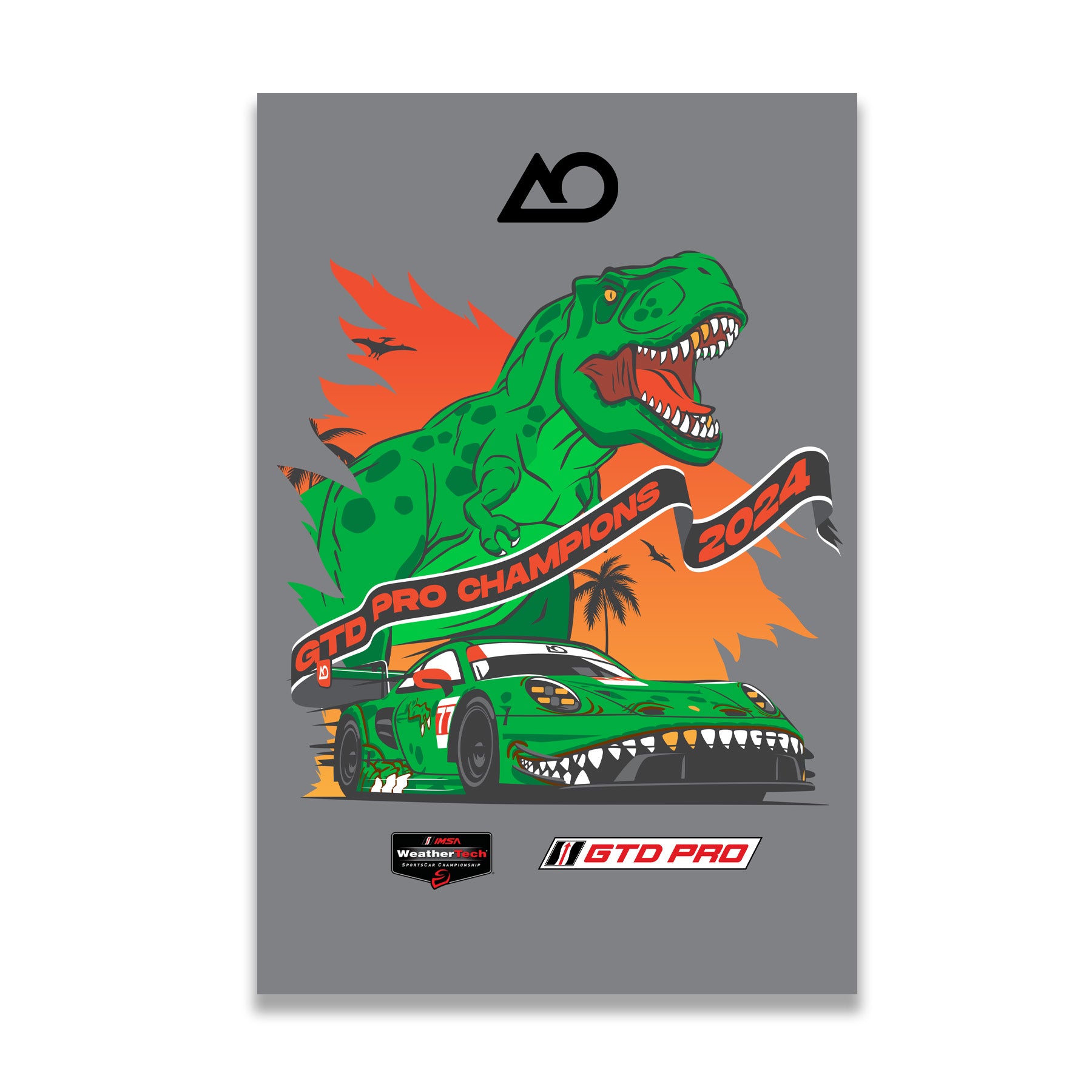 2024 Rexy GTD PRO Champions Poster - AO Racing