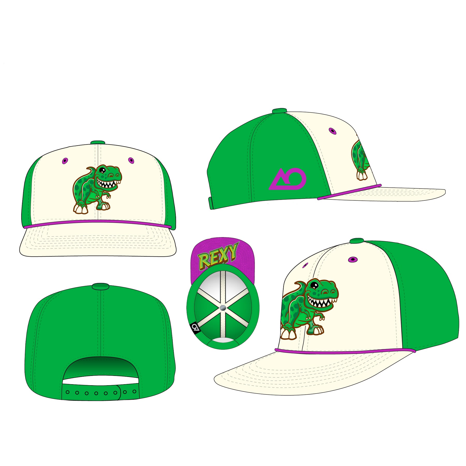 Adult Rexy Flatbill Hat - AO Racing