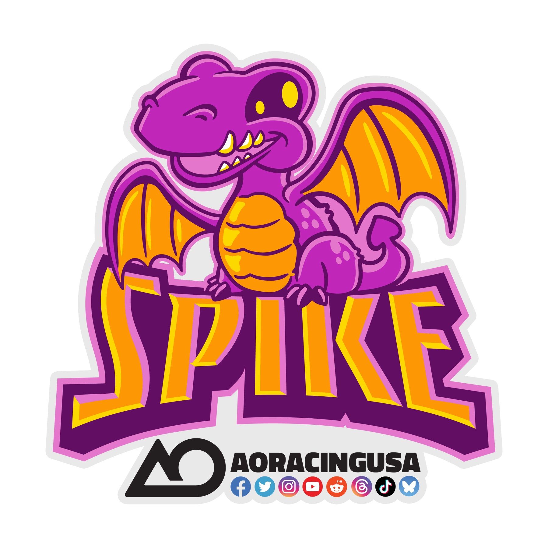 AO Spike Sticker - AO Racing