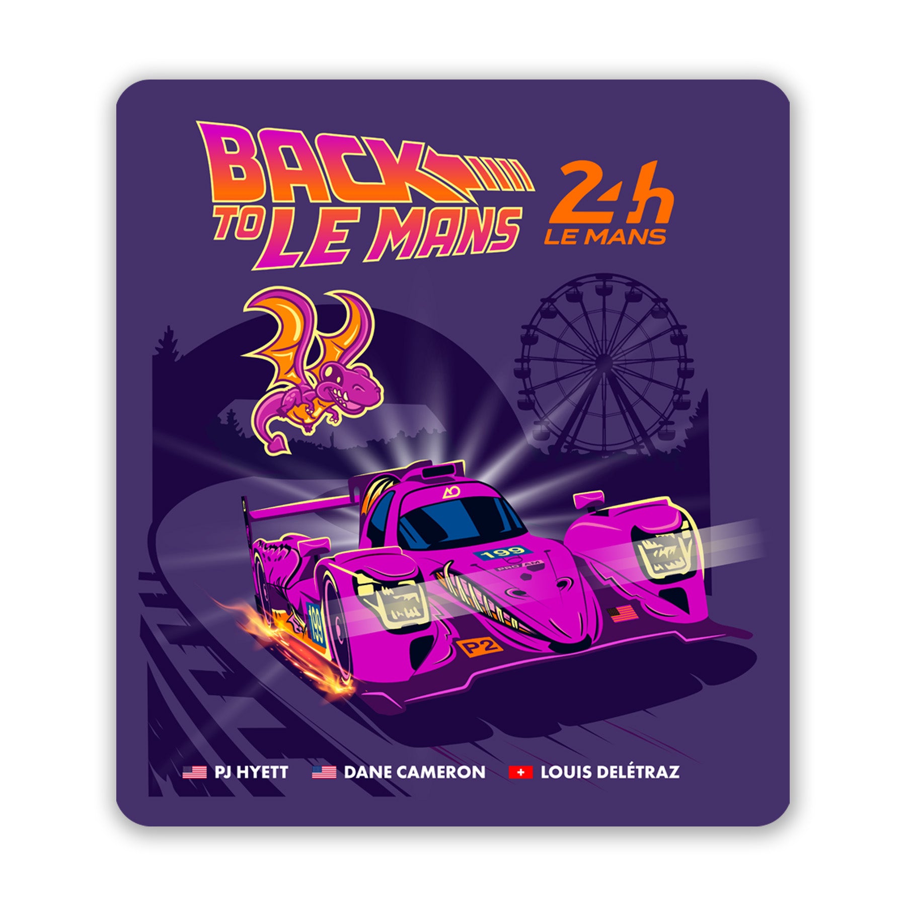 Back to Le Mans Sticker - AO Racing