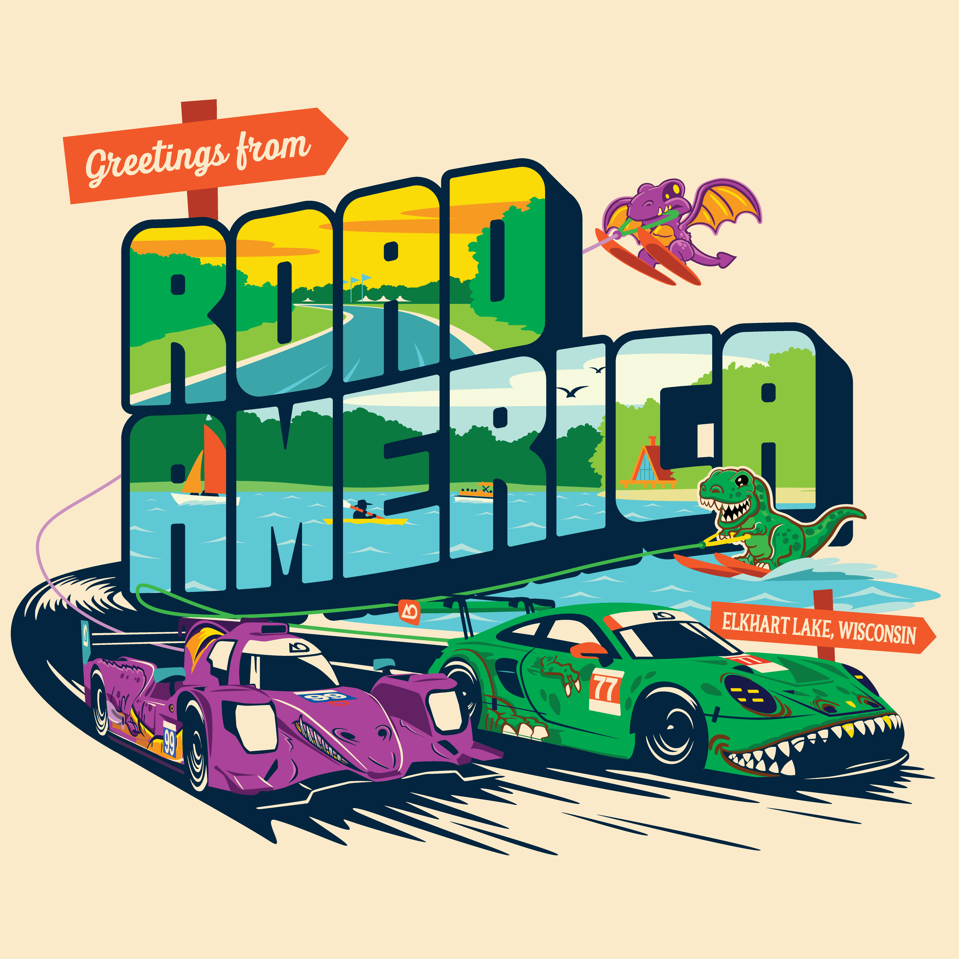 Road America Sticker - AO Racing